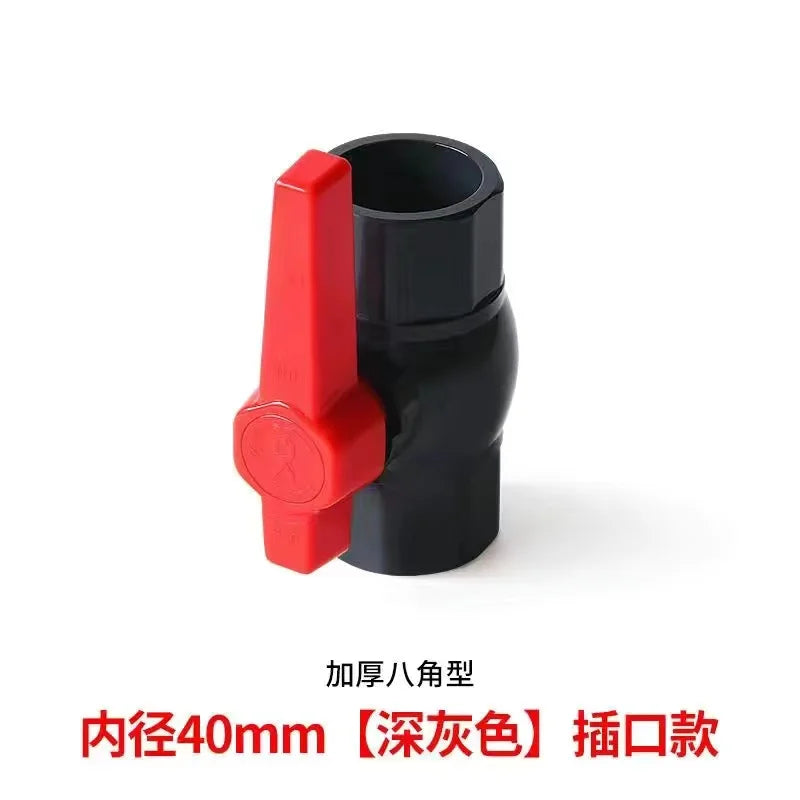 PVC Pipe Ball Valves without Union Nut/Water Irrigation System/Quick V ...